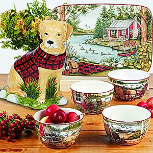 Certified International Lake Retreat Rectangular Platter,