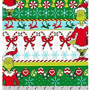 1/2 Yard Each of How The Grinch Stole Christmas Super Bundle from Dr Seuss Fabrics by Robert Kaufman 100% Quilt Shop Cotton - 15 Fabrics