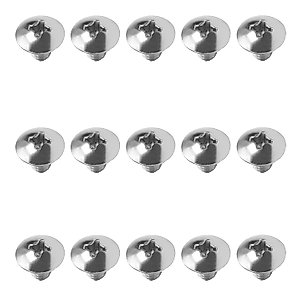 MroMax 15Pcs M6 x 8mm Truss Head Phillips Machine Screw, 304 Stainless Steel (A2-70), Fully Thread, Metric Silver Gray Truss Cross Head Screws Bolts for Home Small Appliance Electronic Instrument
