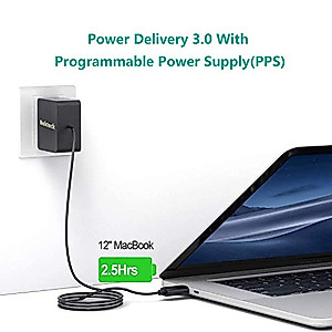 Nekteck S22, S23 Ultra 45w USB-C Charger with 6ft Long Cable, PD.3(PPS), Small Samsung Super Fast Charger Type C [USB-IF Certified] Compatible with Galaxy S23+/S22 Plus/S21/S20 Ultra/Note 10+
