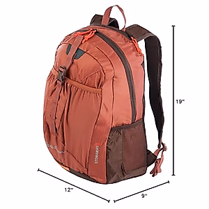 Eddie Bauer Stowaway Packable Backpack-Made from Ripstop Polyester, Maroon, 30L