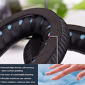 Qrivp Headphones Ear Pads Cushions Replacement - Earpads Compatible with Bose QuietComfort QC 2 15 25 35 Ear Cushions for QC2 QC15 QC25 QC35 SoundLink/SoundTrue Around-Ear II AE2 Headphones (Black)