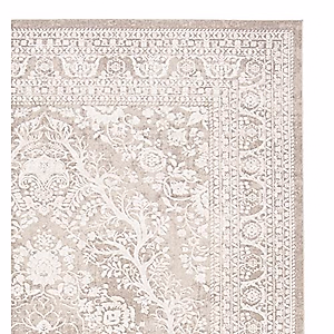 SAFAVIEH Reflection Collection 8' x 10' Beige/Cream RFT668A Vintage Distressed Area Rug