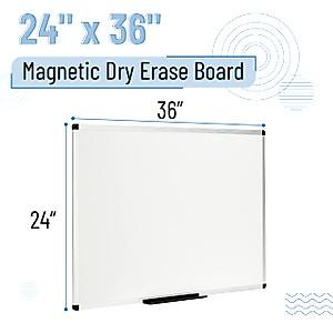 Mr. Pen- Magnetic Dry Erase Board, 24x36 Inches, White Board Dry Erase, Magnetic Whiteboard, Dry Erase Boards, White Board for Wall, Large White Board, Whiteboard for Wall, White Board Magnetic Board