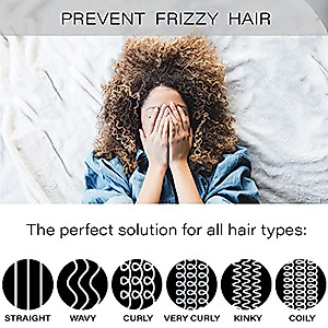 CAPLORD Silk Satin Bonnet Hair Cover Sleep Cap for Sleeping Beanie Hat Adjustable Stay On Headwear Lined Natural Nurse Cap for Black Women Curly Hair Overnight Protection Recommended