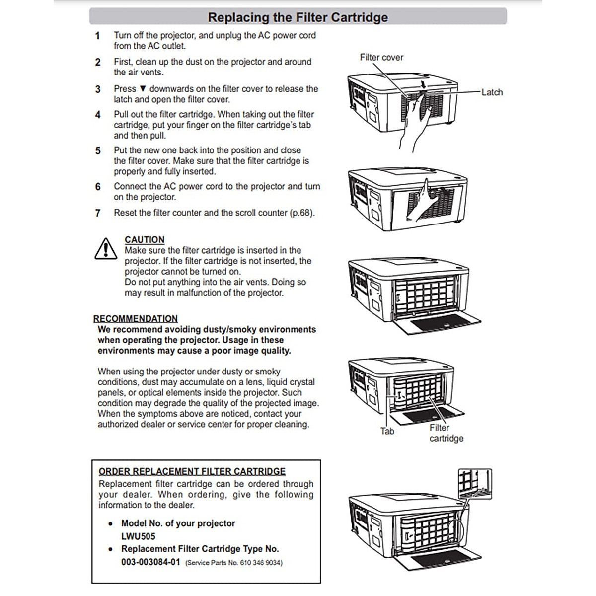AKCTBOOM Replacement Air Dust Filter 003-003084-01 / ET-SFYL080 for CHRISTIE LWU505,LW555,LX505,LX605,EIKI LC-WUL100,LC-WXL200,LC-XL100,LC-XL200,SANYO PLC-XM100,PLC-XM150/L,PLC-ZM5000/L,PLC-WM5500/L