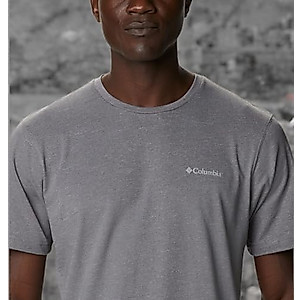 Columbia Mens Thistletown Hills Short Sleeve T-Shirt, City Grey Heather, Large