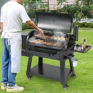 WACTO Portable Charcoal Grill BBQ with Cart - Heavy Duty 62-inch Outdoor Cooking
