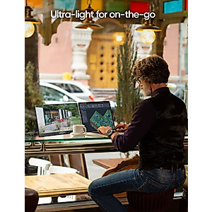 ARZOPA Portable Monitor 2K, 13.3'' HDR Portable Laptop Monitor USB C HDMI External Monitor IPS Eye Care External Display for PC Phone Mac Xbox PS5 Switch-A1 GAMUT MINI 2K