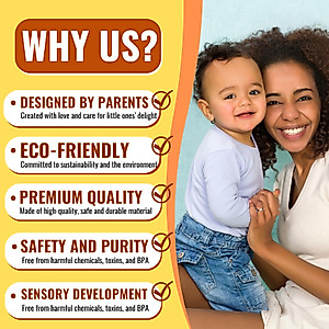 caaocho Pure Natural Rubber Sensory Ball Rainbow 3" - Sealed Hole, BPA Free Baby Ball Toy, for Sensory Play, for Sensory Development, Hole Free Baby Toy, Perfect Bouncer, Without Hole