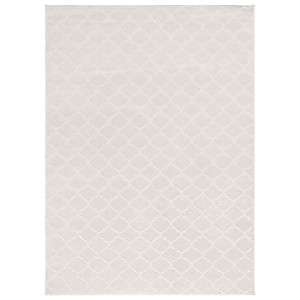 Safavieh Pattern and Solid Collection 5'3" x 7'6" Ivory PNS404A Non-Shedding Trellis Living Room Dining Bedroom Area Rug