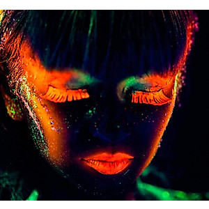 Uv Glow Blacklight Face and Body Paint 0.34oz - Set of 8 Tubes - Neon Fluorescent (All Colours)