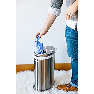 Ubbi Disposable Diaper Sacks, Lavender Scented, Easy-To-Tie Tabs, Diaper Disposal or Pet Waste Bags, 200 Count