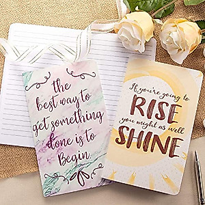Set of 8 Inspirational Notebooks, 5x8 Bulk Journals with Motivational Quotes for Women, Teacher Appreciation Gifts Bulk (40 sheets/80 Pages)