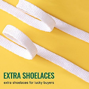 Vepose White Sneakers 8013 Casual Fashion Low Top Comfortable Classic Shoes for Women Size 7(CJY8013 All White 07)