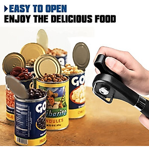 [US Stock] Safe Cut can opener, hand-held can opener with smooth edges, food grade stainless steel manual can opener, suitable for kitchen and restaurant