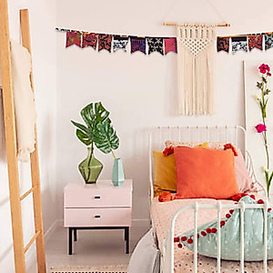 Mandala Hippie Boho Room Decor Bunting Flag Garland. Boho Hippie Decorations for Birthday, Baby or Bridal Shower, Wedding, and Accent Decor Wall Hanging. By Blue Boho Designs.