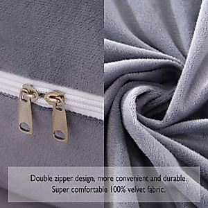 Pregnancy Pillow for Pregnant Women,Full Body Pillows for Sleeping,C Shaped Maternity Pillows for Side Sleepers,Support Back, HIPS, Legs and Belly, Removable Washable Soft Cover (Gray)