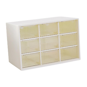 Colaxi Mini Drawer Organizer for Desk Desktop Storage Box Jewelry Storage Case Beads Organizer for Office Supplies Vanity Art Supply, White