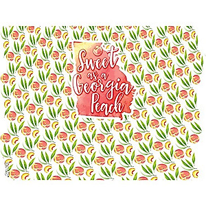 Tervis Sweet as a Georgia Peach Made in USA Double Walled Insulated Tumbler Travel Cup Keeps Drinks Cold & Hot, 24oz, Clear