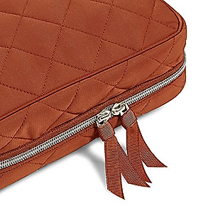 Vera Bradley Women's Performance Twill Zip Hanging Travel Organizer, Toasted Terracotta, One Size