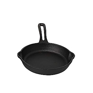 Mirro MIR-19050 Mini Ready to Use Pre-Seasoned Round Cast Iron Skillet, 6 Inch, Black