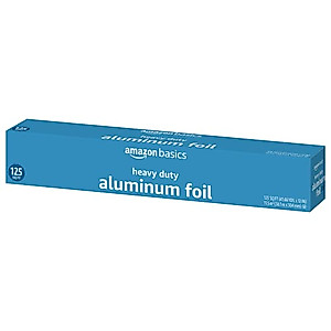 Amazon Basics Heavy Duty Aluminum Foil, 125 Sq Ft (Pack of 1)