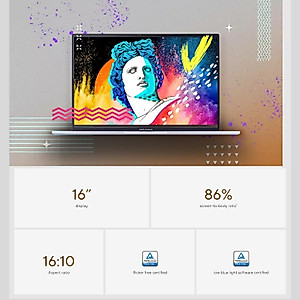 ASUS 2023 Newest Vivobook Laptop, 16" HD Display, AMD Ryzen 7 5800HS(Beat i7-1195G7), 12GB RAM, 512GB SSD, AMD Radeon Graphics, WiFi 6, Chiclet Keyboard, USB-A&C, Windows 11 Home, Bundle with JAWFOAL