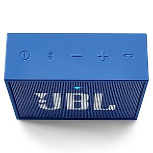 JBL GO Portable Wireless Bluetooth Speaker W/A Built-in Strap-Hook (Blue)