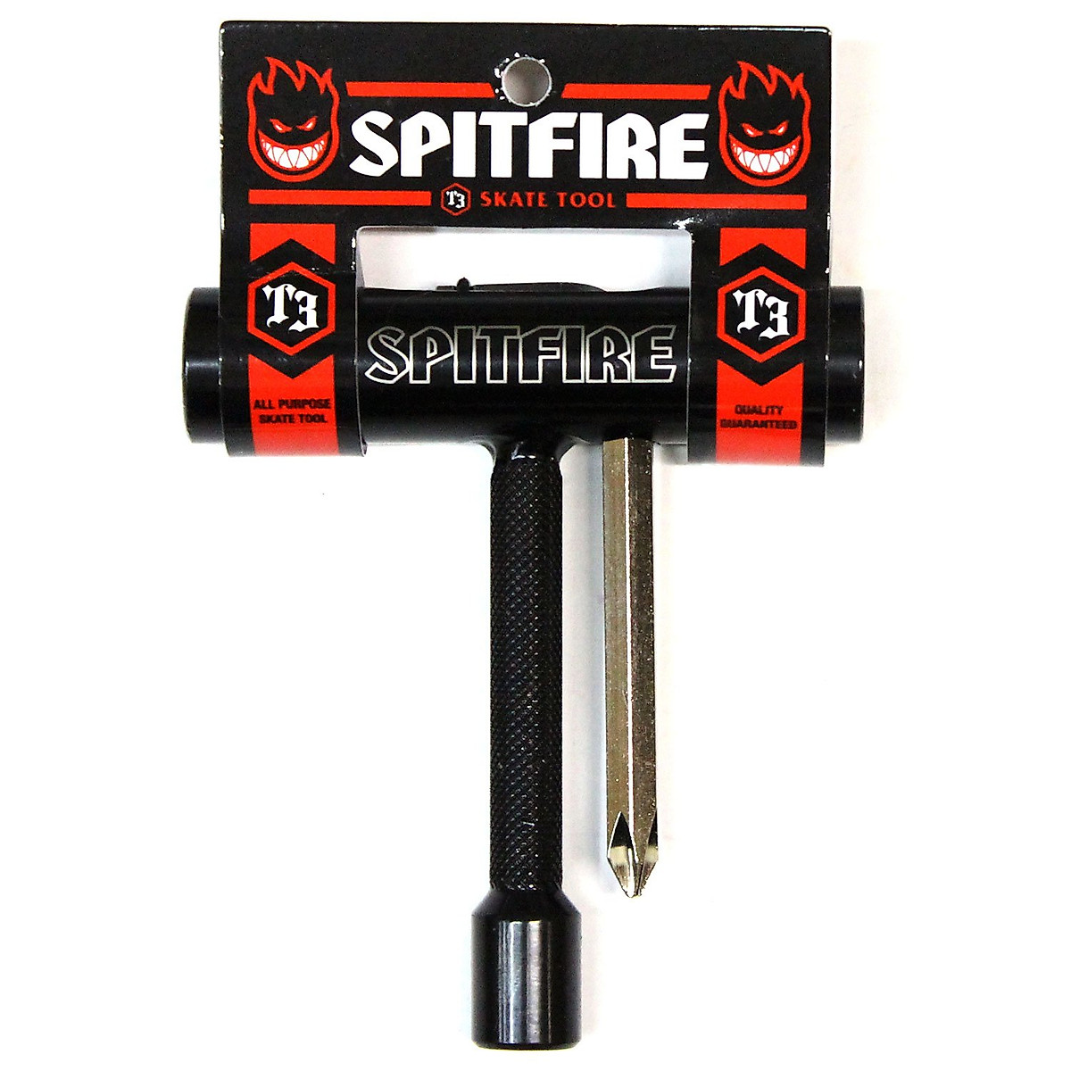 Spitfire Black-Silver T3 Skateboard Tool (Default, Black)