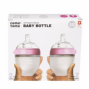 Comotomo Natural Feel Baby Bottle, 4 Pack