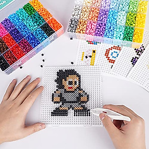 Artkal Fuse Beads 9,600 48 Colors Fusion Beads 5mm Melting Beads Sorted Beads 2 Boxes