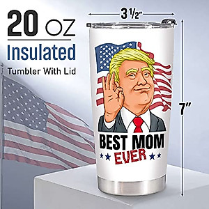 Gifts for Mom from Daughter, Son, Kids - Mom Gifts from Daughter, Son for Christmas, Mothers Day - Birthday Gifts for Mom, Mom Birthday Gifts - Funny Presents for Mom, Best Mom Ever Gifts Tumbler 20Oz