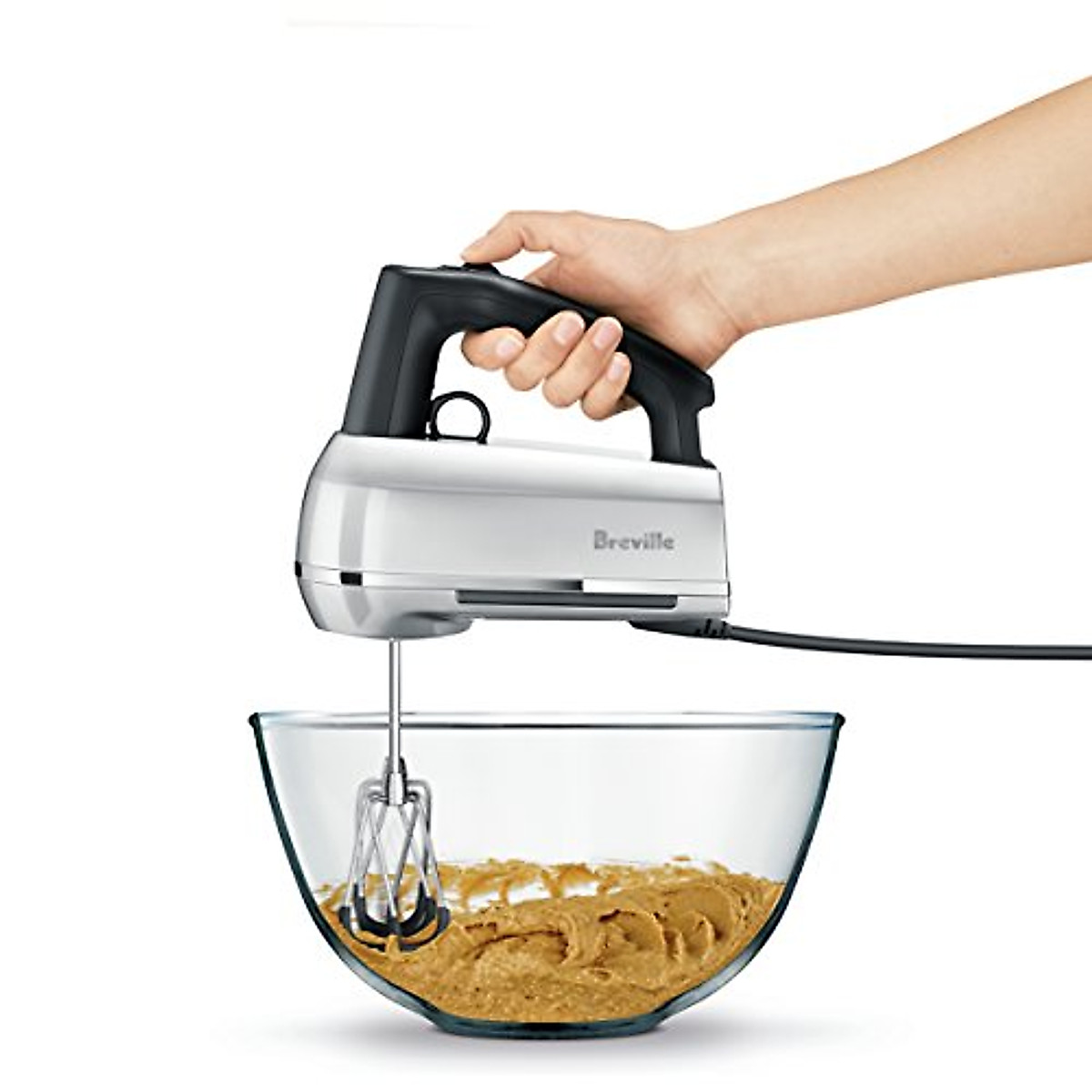 Breville Handy Mix Scraper Hand Mixer, Silver, BHM800SIL