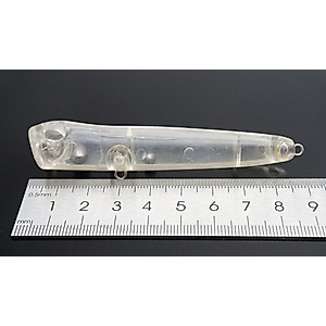 10PCS Unpainted Lure Blanks 10.56g 8.8cm Crankbait Simulation Blank Body Clear Hard Baits Trout Salmon Minnow Lure Popper Lures Topwater Freshwater 65