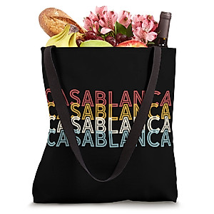 Famous City 70's Retro USA - Vintage Casablanca Tote Bag