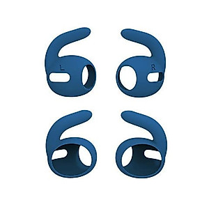 ALXCD Sport Eartips Hook Compatible with AirPods 3 Earbuds 3rd Gen 2021, Anti Slip Silicone Earbuds Covers Earhooks, Compatible with AirPods 3, 5 Pairs, White Gray Pink Red Blue