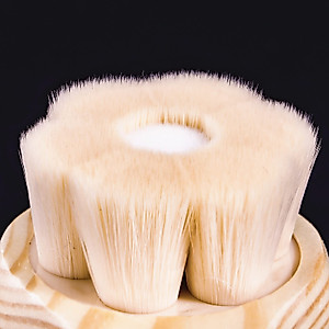 Beomeen Facial Cleansing Brush for Face Exfoliation, Ultra Fine Soft Bristle Face Brush for Deep Pore Cleansing, Wooden Handle Skin Cleaning Scrubbers for Men and Women