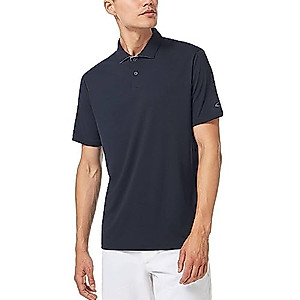 Oakley Mens Divisional Uv Ii Polo Shirt, Blackout, Large US