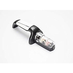 Global 2-Stage Handheld Knife Sharpener G-91/BW, Stainless Steel