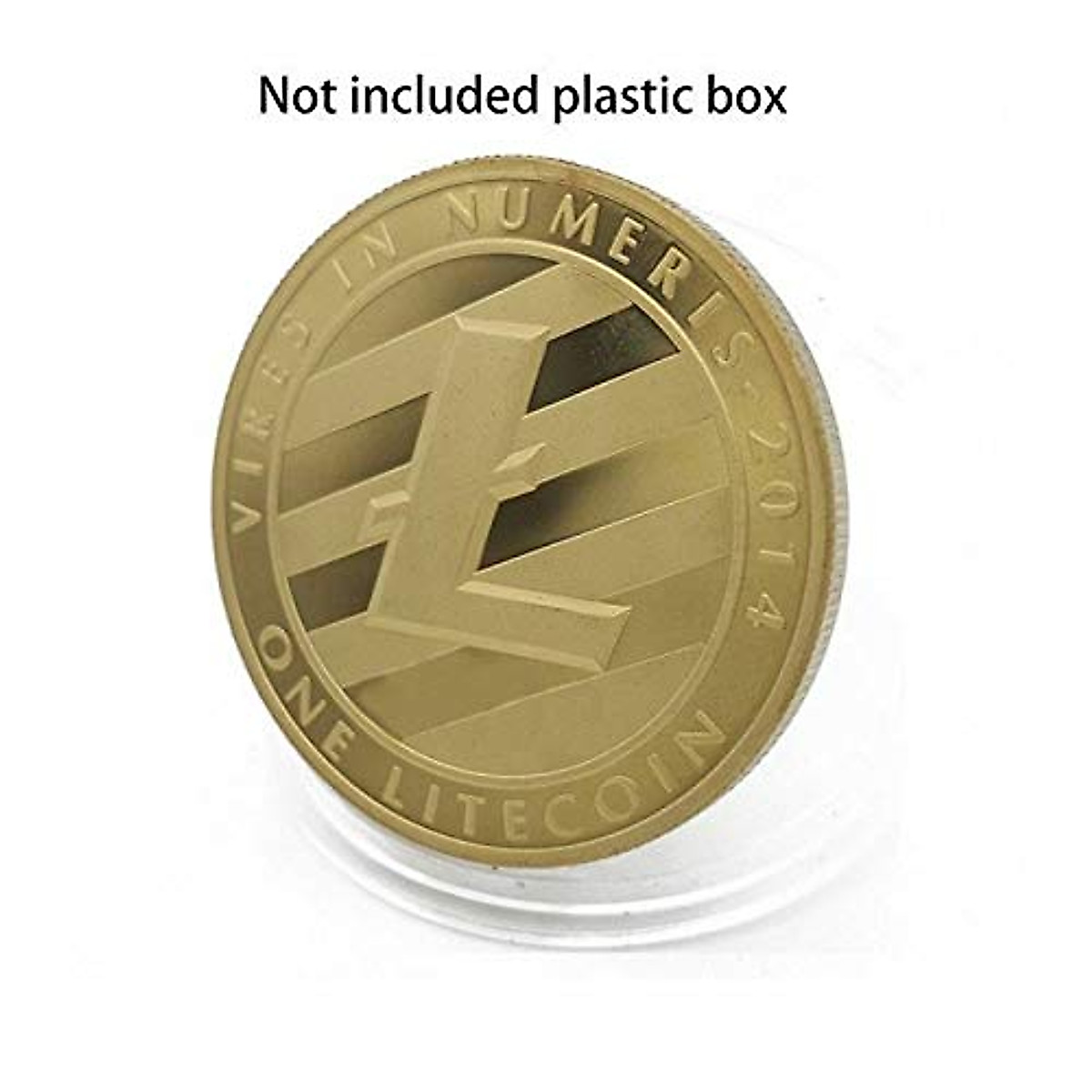YGS Gold Plated Commemorative Litecoin Collectible Golden Iron Miner Coin One Item wRandom Color and Design
