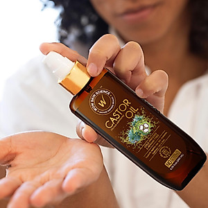 WOW Skin Science Castor Oil, Cold Pressed For Hair, Nails, Eyebrow, and Eyelash Growth For Women and Men
