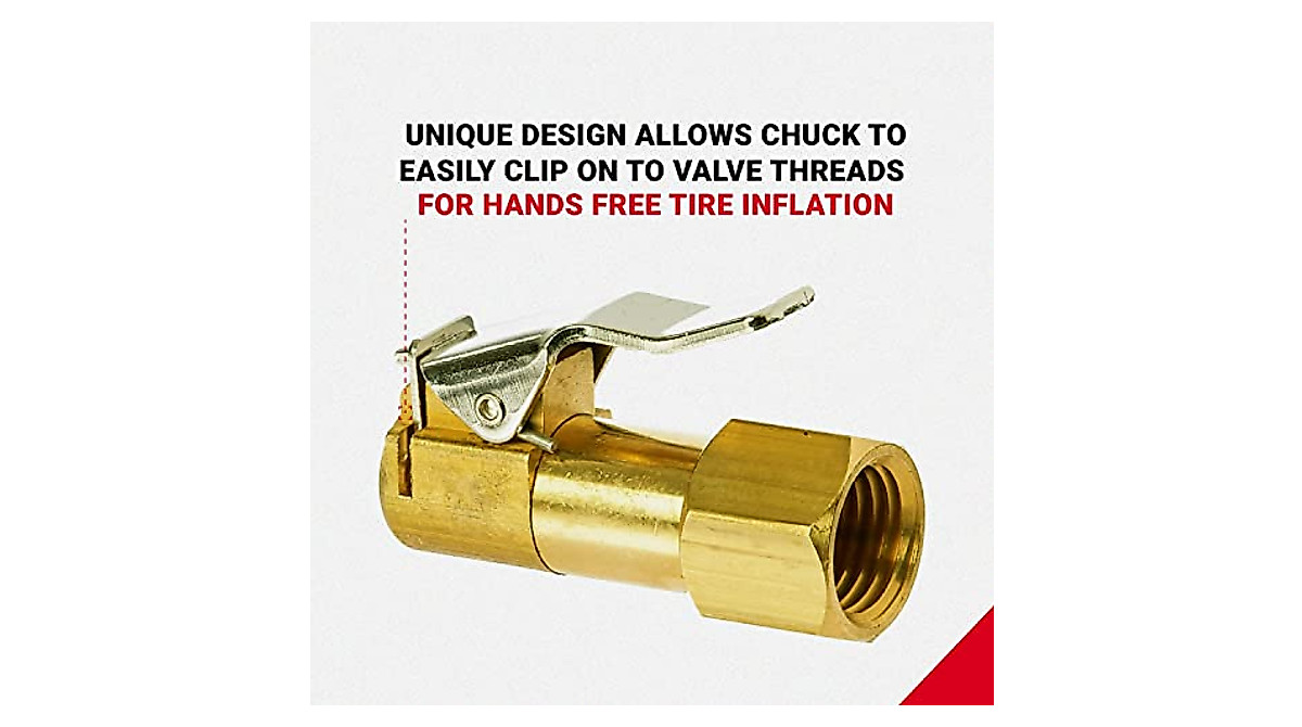 Milton Euro Style Air Chuck - Hands-Free Tire Inflation