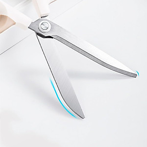 Multipurpose Office Craft Scissors for DIY Art and Craft,Comfort-Grip Handles, Sturdy Sharp Scissors (White)