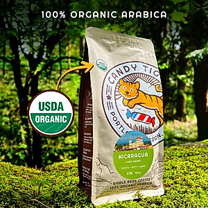 Whole Bean Coffee - Organic - Low Acid - Light Roast - Single Origin - 100% Arabica - Nicaraguan Coffee Beans - Direct Trade - Shade-grown - Gourmet Coffee - 2 lb