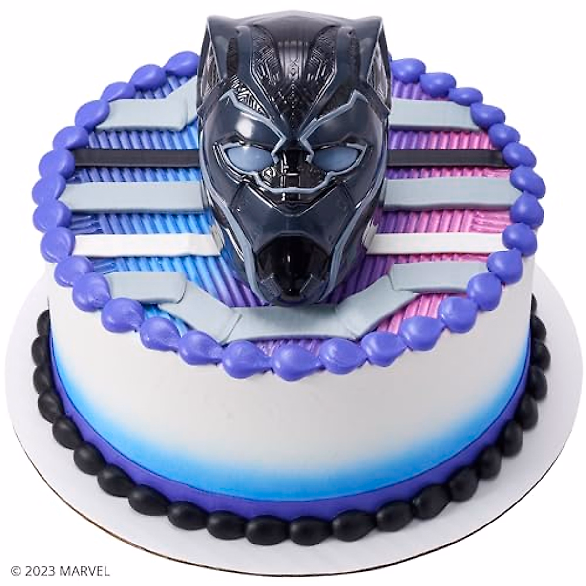 DecoSet® Marvel Avengers Black Panther Warrior King Cake Topper, 1-Piece Light-Up Cake Decoration