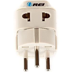 OREI USA to Israel, Gaza, Palestine & More (Type H) Travel Adapter Plug - 2 in 1 - CE Certified - RoHS Compliant - 2 Pack - White Color (DB-14-2PK)
