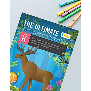 IXL The Ultimate Math Kindergarten Workbooks, Shapes, Addition, Subtraction, Learn to Write and Count Numbers 0-100 & More Kindergarten Math, Kindergarten Math Workbook (IXL Ultimate Workbooks)