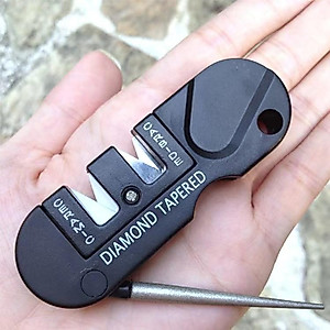 🍀 AIUSD Clearance 🍀, Outdoor Pocket Folding Knifes Sharpener Ceramic Carbide Diamond Tapered Tools