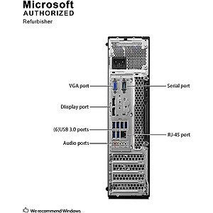 Lenovo ThinkCentre M900 SFF Desktop Computer, Intel Quad Core i5-6500T, 16GB DDR4 RAM, 1TB SSD, 4K 2-Monitor Support DisplayPort, Bluetooth, AC Wi-Fi, VGA, HDMI, Windows 10 Pro(Renewed)